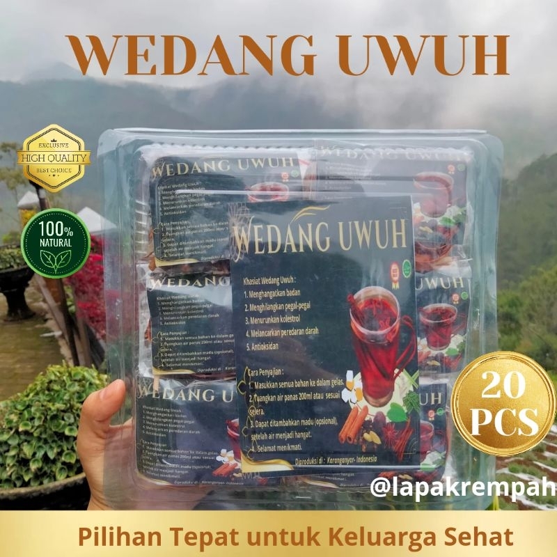 Jual Wedang Uwuh Premium dengan 12 Rempah Asli (isi 20pcs)/Wedangan ...