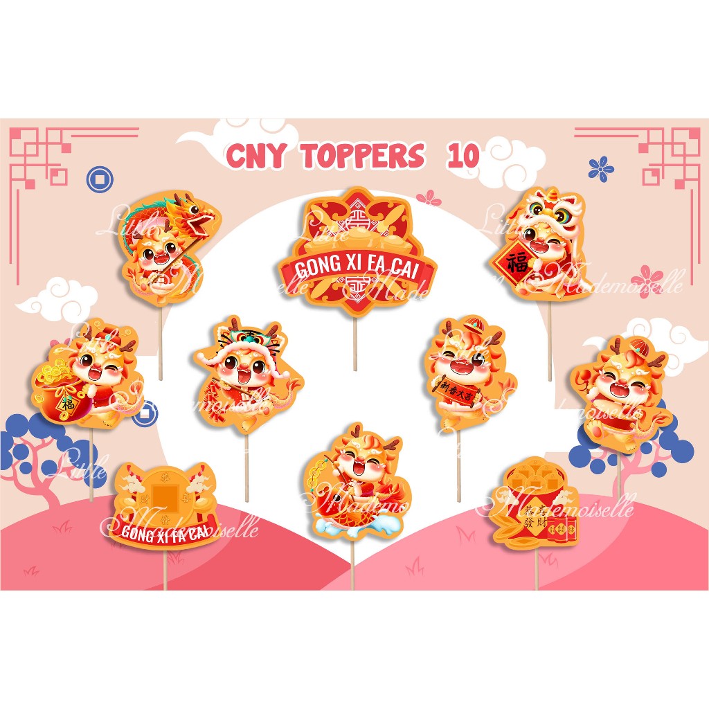 Jual Chinese New Year Cupcake Topper | Shopee Indonesia