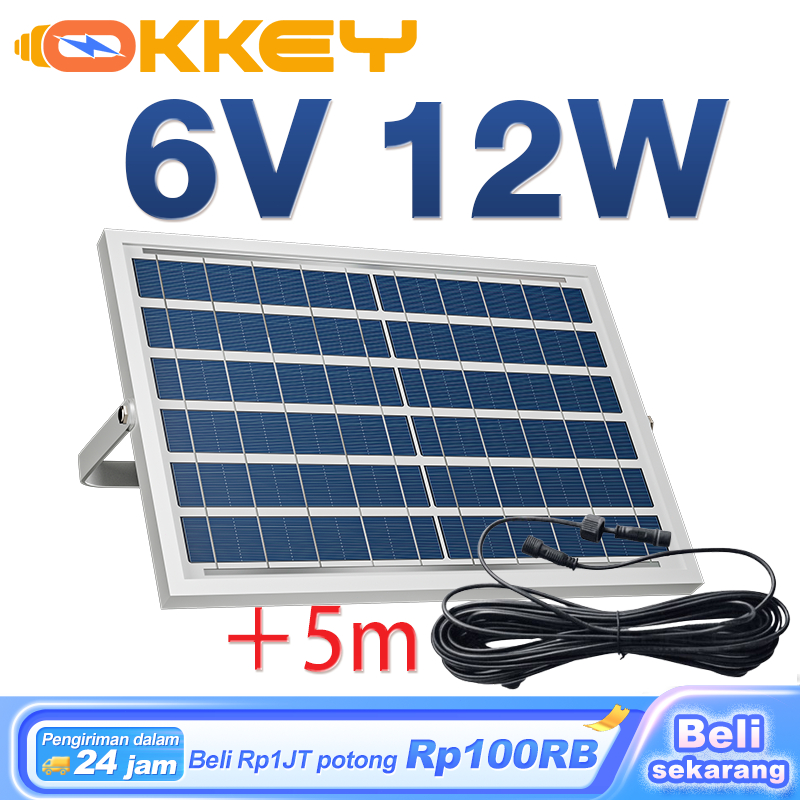 Jual 【Garansi 10 tahun】12W solar panel Papan solar solar cell panel ...