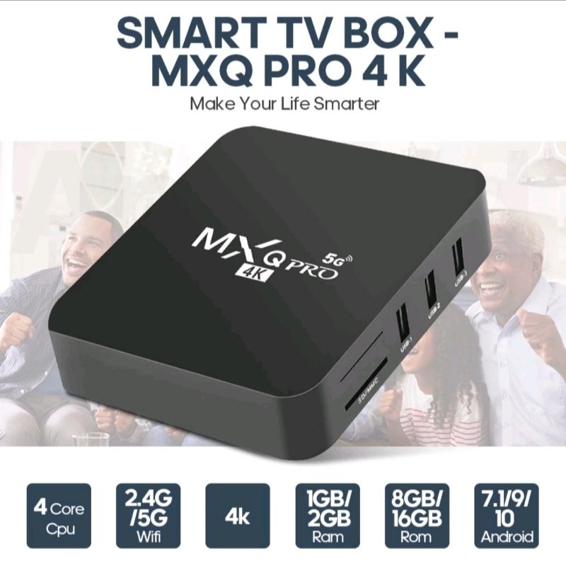 Jual Android tv Box MXQ pro 4K -5G smart tv Box Android 10.1os RAM 2GB ...