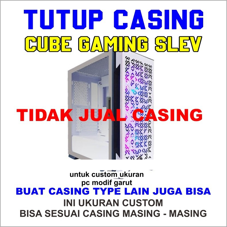 Jual side panel casing PC cube gaming SLEV tutup nya saja | Shopee ...