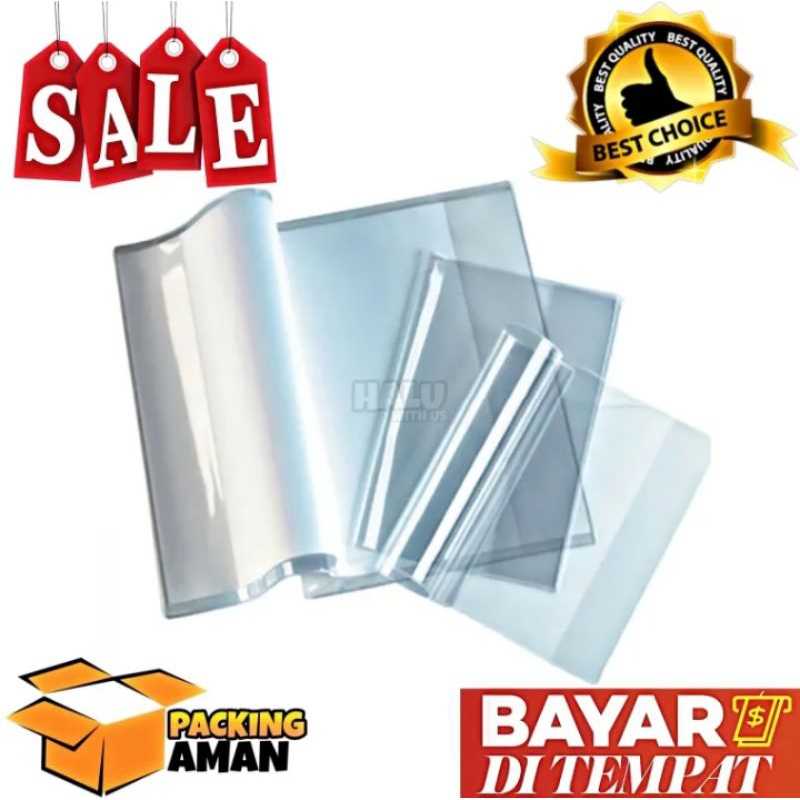 Jual (BISA COD) PROMO 10 Pcs Sampul Plastik Mika Buku Tulis / Boxy Kwarto / Boxi Kuarto Maxi ...
