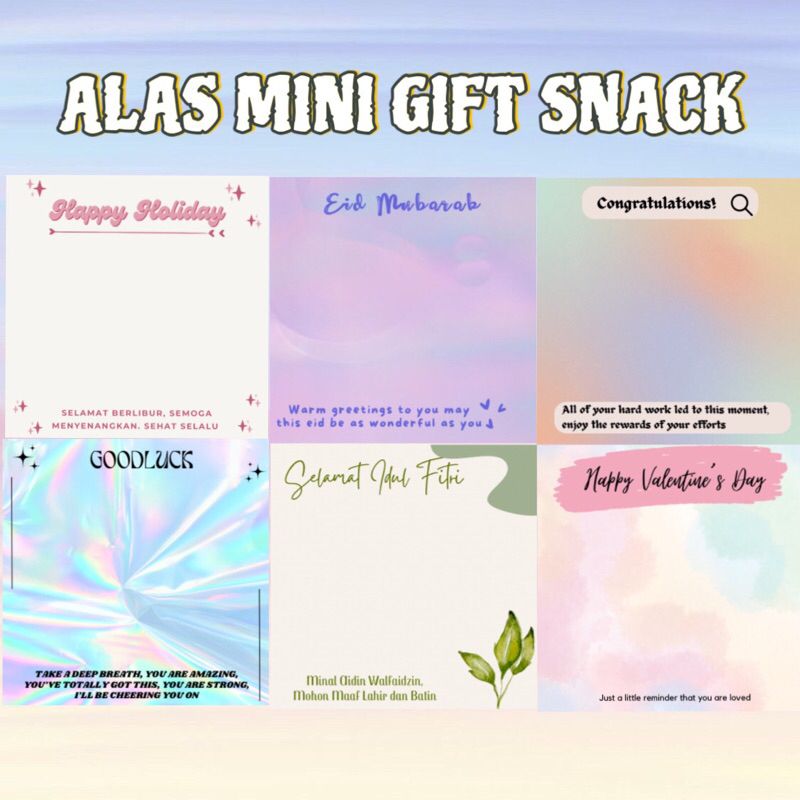 Jual Alas Kertas Mini Gift Snack + Free Plastik | BISA CUSTOM | Shopee ...