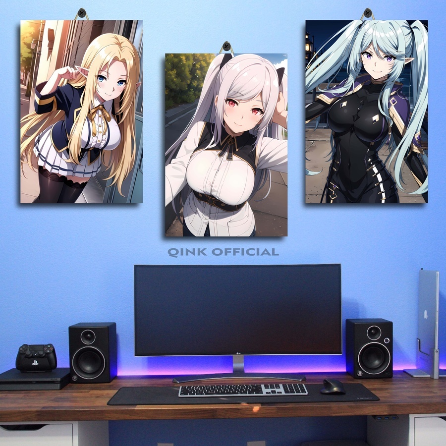 Jual Poster Kayu Custom Waifu Anime Kage No Jitsuryokusha Ni Naritakute ...