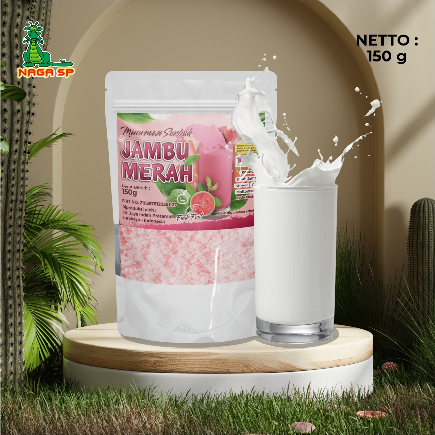 Jual Minuman Serbuk Sari Jambu Merah 150 gram NagaSP Nutrisi DBD ...