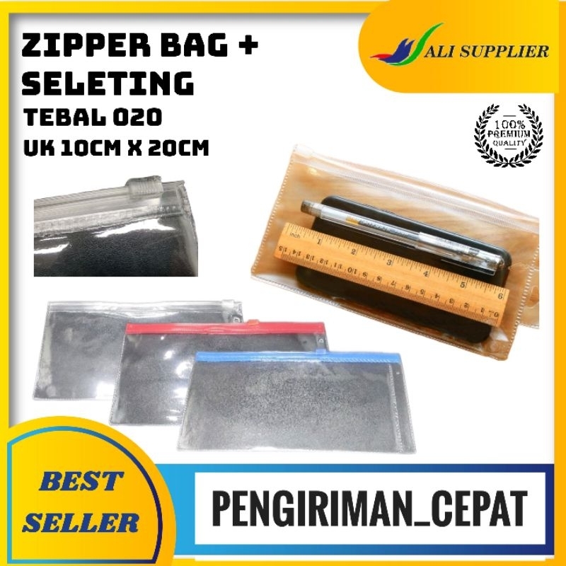 Jual DOMPET PLASTIK SELETING / ZIPPER BAG 10CM X 20CM MURAH / DOMPET ...
