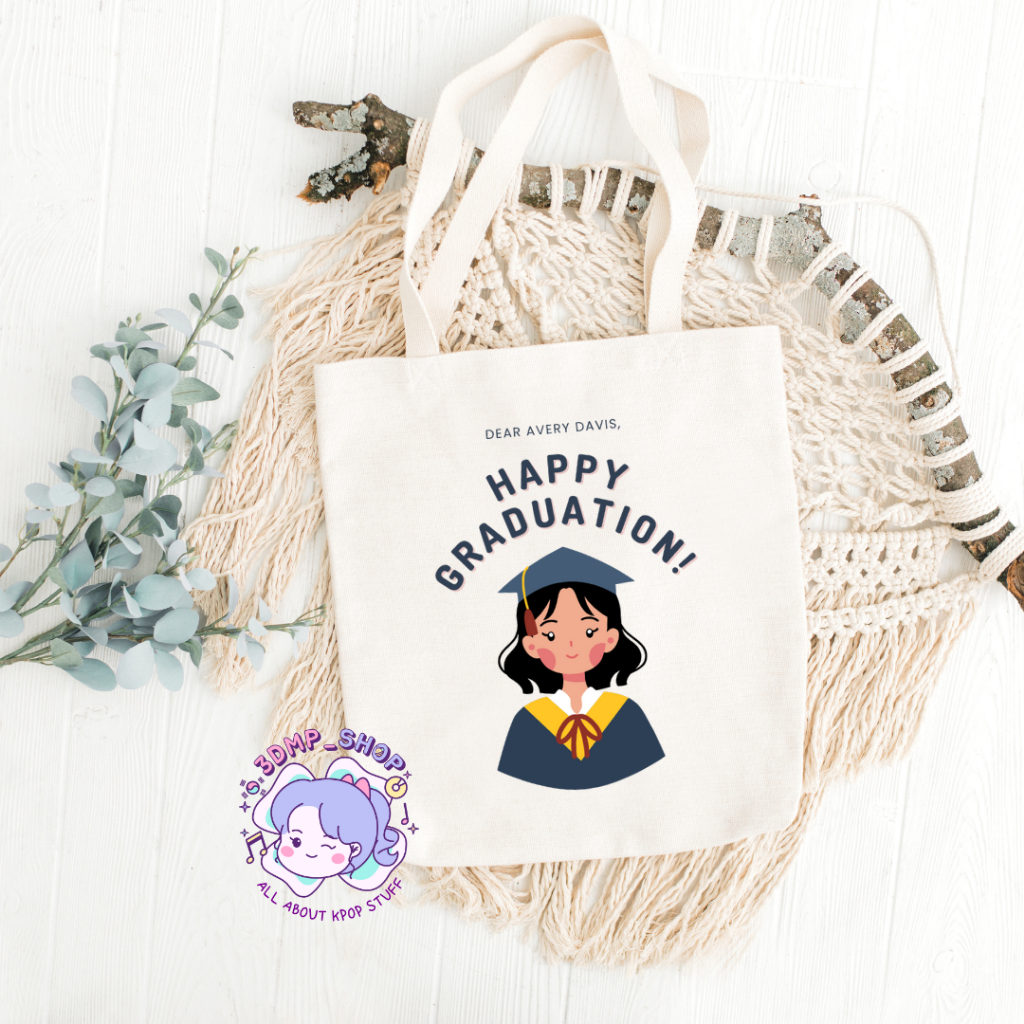 Jual TOTEBAG KANVAS BLACU PREMIUM CUSTOM REQUEST GAMBAR TULISAN KADO ...