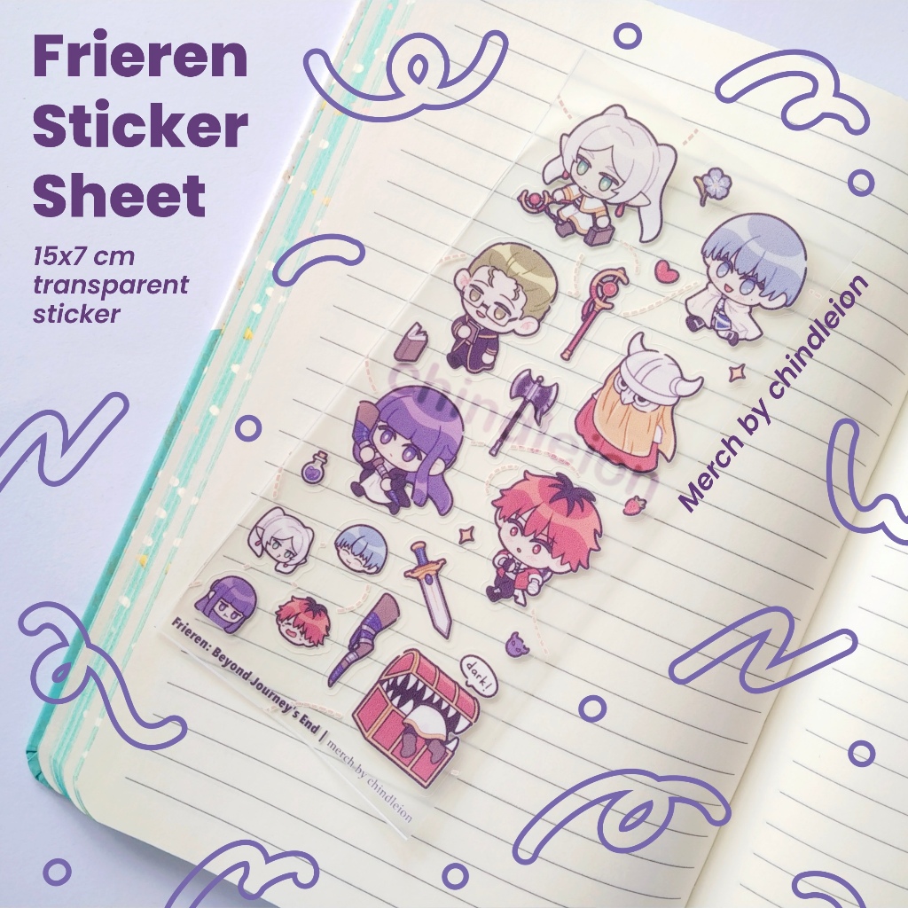 Jual Frieren Sticker Sheet [fanmerch by chindleion] | Shopee Indonesia