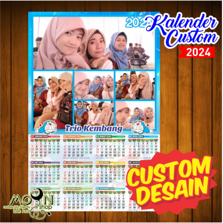 Jual SUPER MURAHH DISINII!! Kalender 2024 Custom Grid - gambar - foto ...