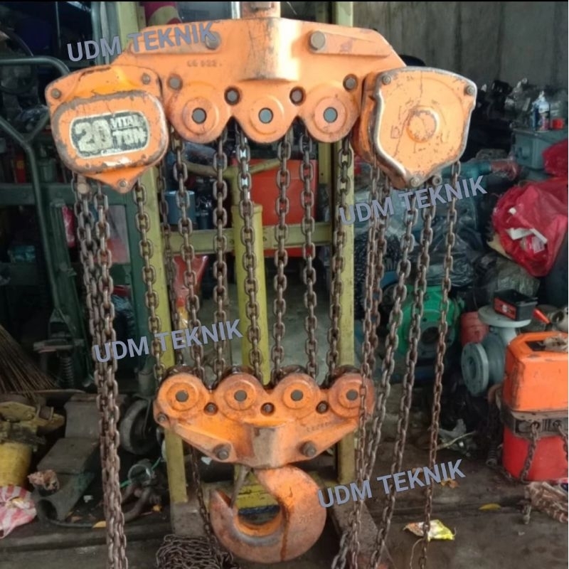 Jual CHAIN BLOK / TAKAL 20 TON Lift 8 Meter "VITAL" JAPAN | Shopee ...