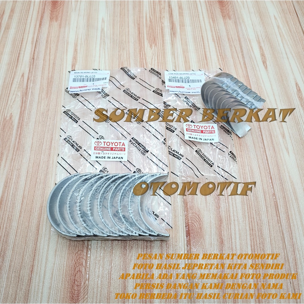 Jual METAL DUDUK JALAN MAIN CONROD BEARING STD INNOVA HILUX 2KD 1KD ...