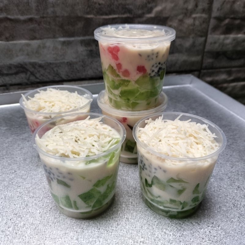 Jual BUKO PANDAN/BUKO MANGGA/BUKO TARO/BUKO STRAWBERY/DESSERT BOX ISI 6 ...