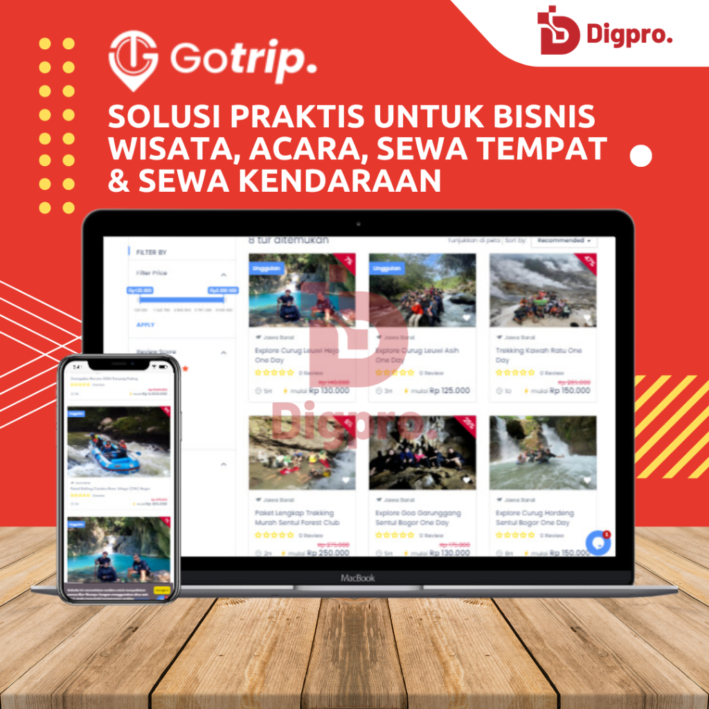 Jual Gotrip - Website Online Travel Sewa Mobil dan Tempat Lisensi Sekali Bayar | Shopee Indonesia