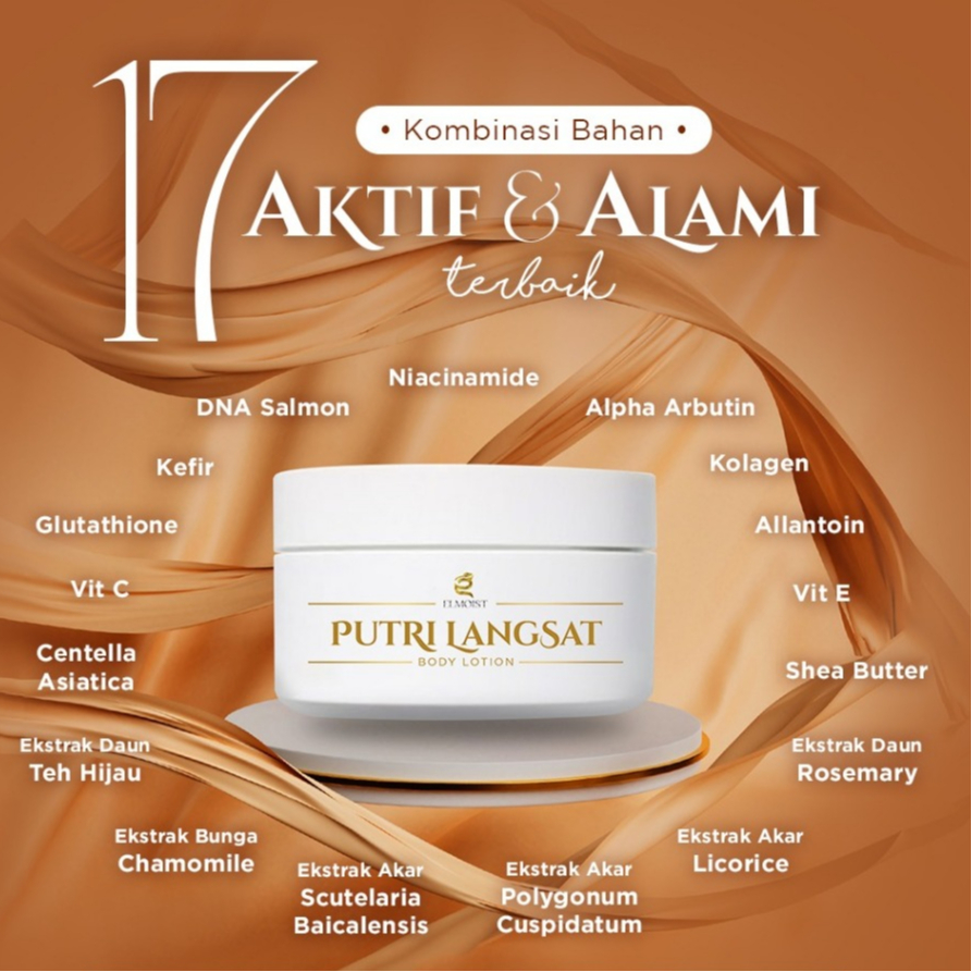 Jual Elmoist - Body Lotion Putri Langsat | Lotion 17 Bahan Aktif ...