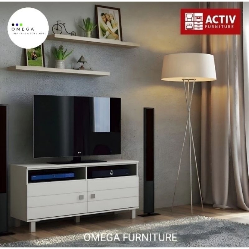Jual ACTIV Meja Buffet Rak TV Minimalis Warna Putih Glossy [NEXA RTV ...