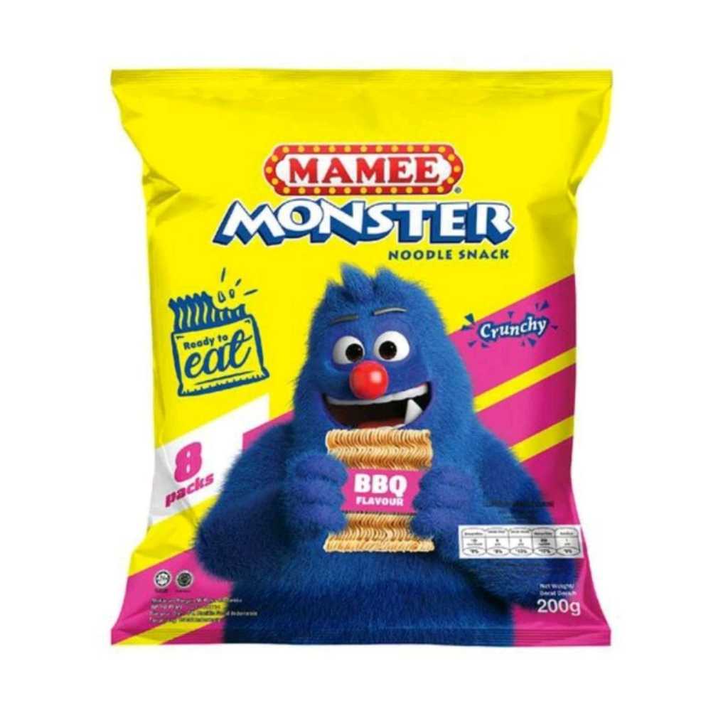 Jual Mamee Monster Noodle Snack /Mamee Monster Noodle Snack BBQ Flavour ...