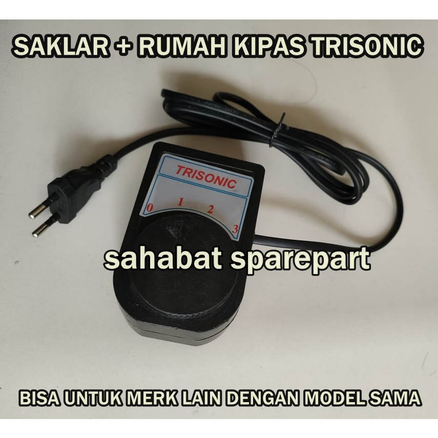 Jual SAKLAR PLUS RUMAH KIPAS TRISONIC UNIVERSAL 16 18 INCH ORIGINAL ...