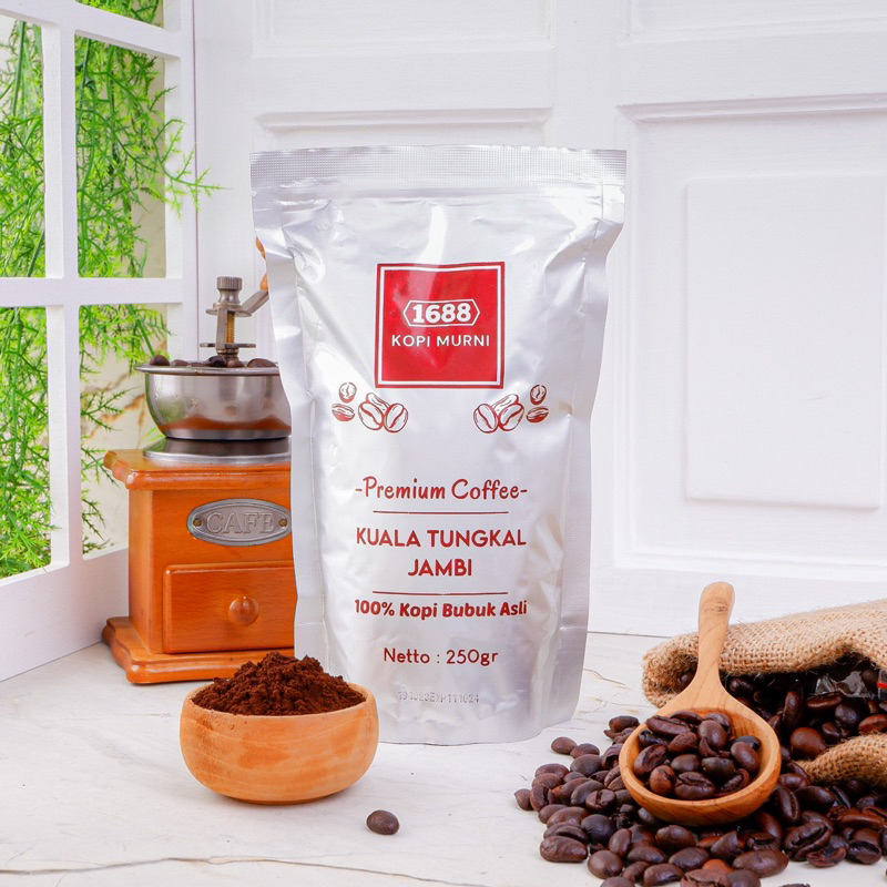 Jual Kopi Bubuk Robusta Jambi Cap 1688 - 250 Gram | Shopee Indonesia