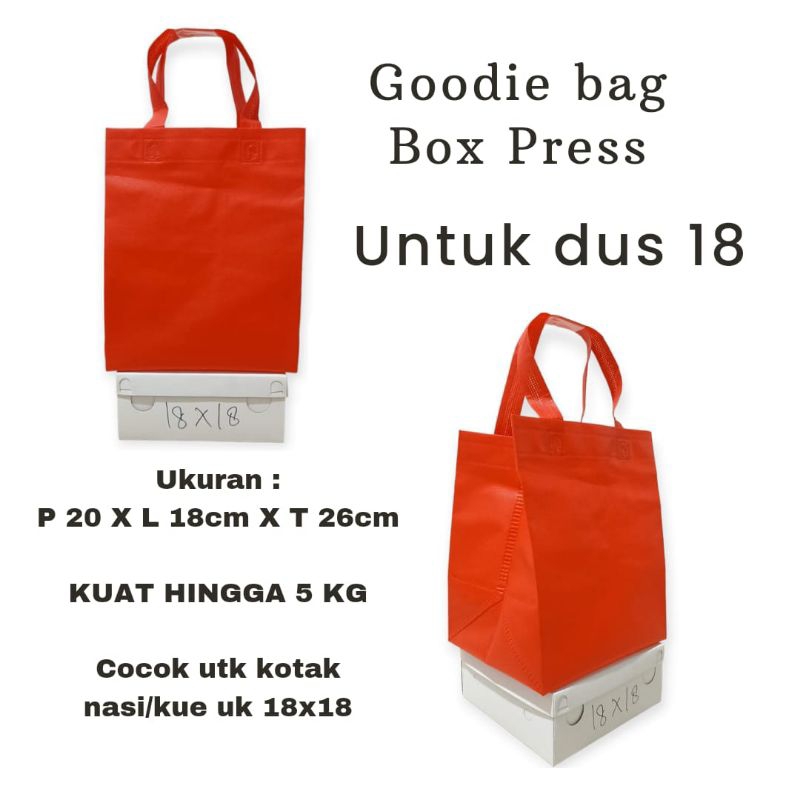 Jual Goodie bag Box Press [LUSINAN 12 PCS] tas spunbond box 18-box 20 ...