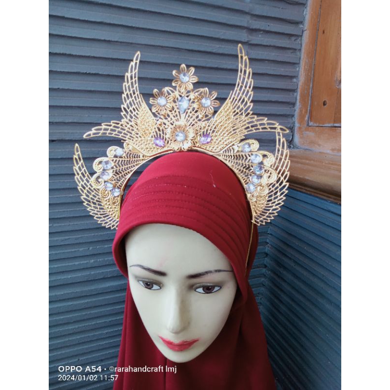 Jual (style 33)bando adat/Bando tari/mahkota | Shopee Indonesia