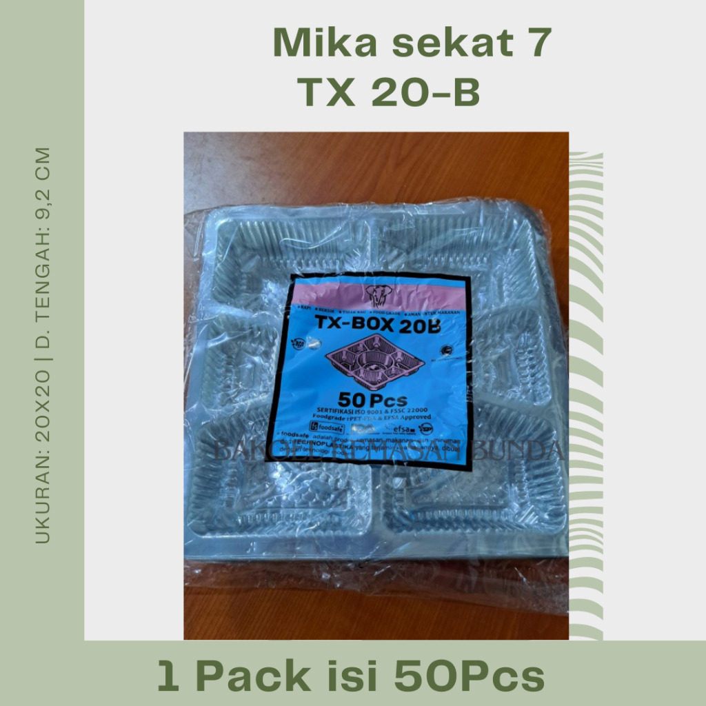 Jual Mika sekat 7 sekat TX 20B/PACK ISI 50 PCS | Shopee Indonesia