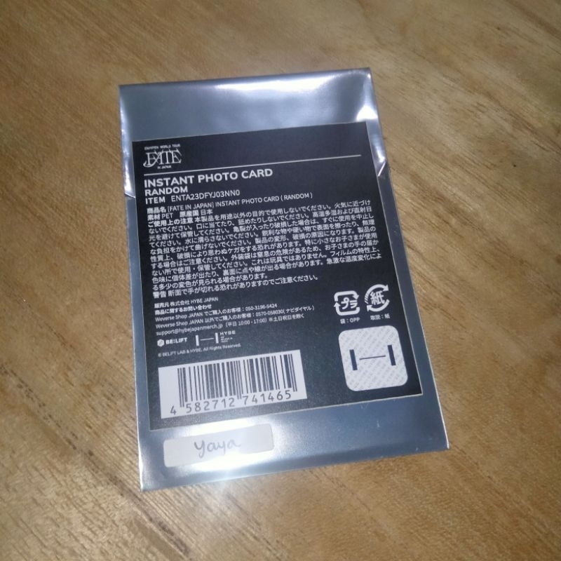 Jual INSTANT PHOTO SEALED ENHYPEN FATE TOUR MERCH RANDOM MERCHANDISE ...