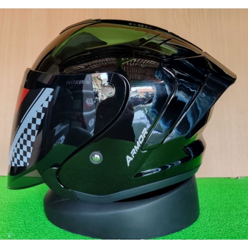 Jual HELM JS ARMOR HALF FACE 100% ORIGINAL | Shopee Indonesia