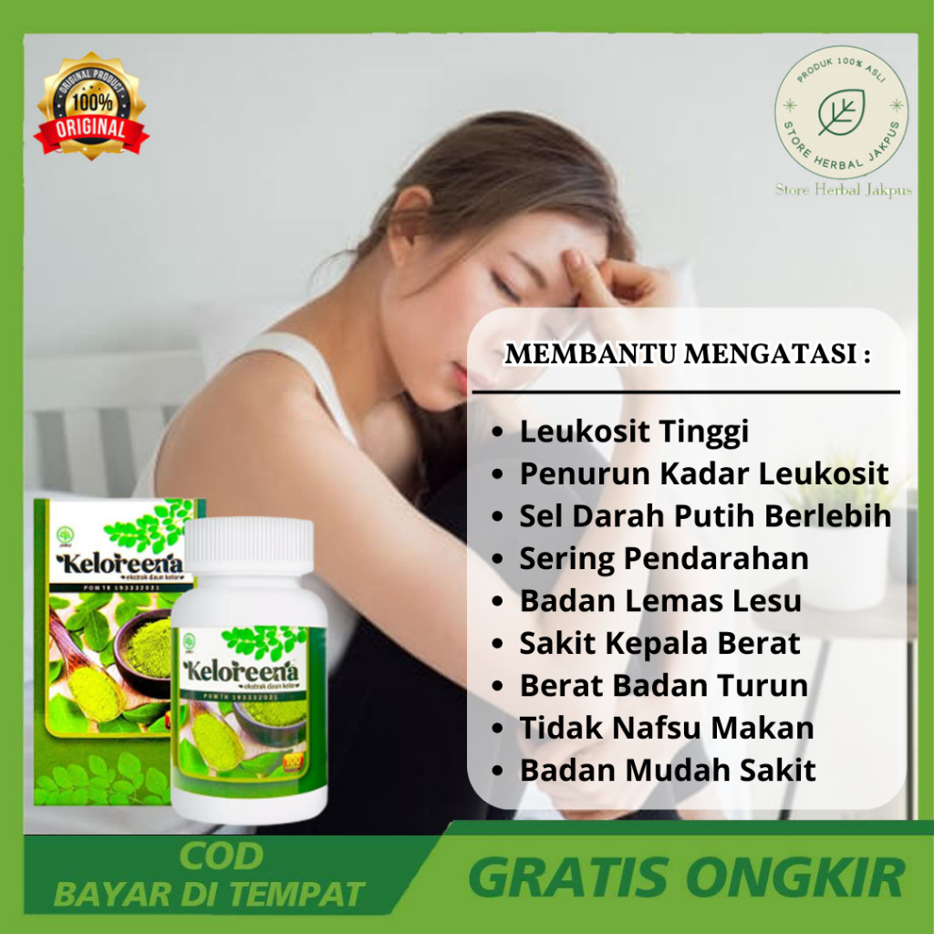 Jual Obat Leukosit Tinggi Kelebihan Sel Darah Putih Sakit Kepala Berat ...