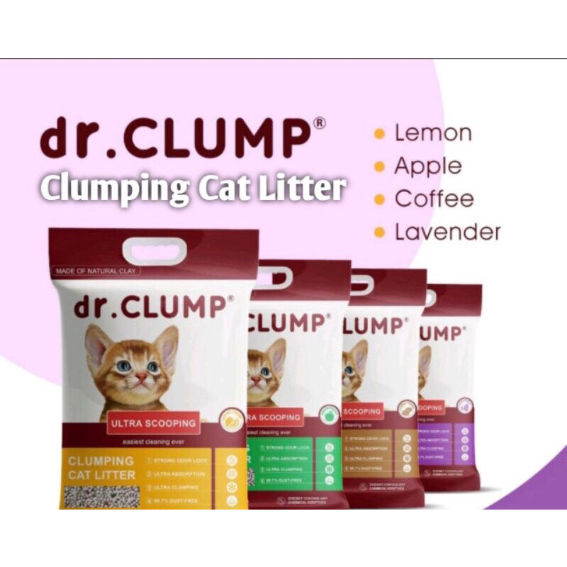 Jual Dr clump pasir kucing kemasan 10 liter | Shopee Indonesia