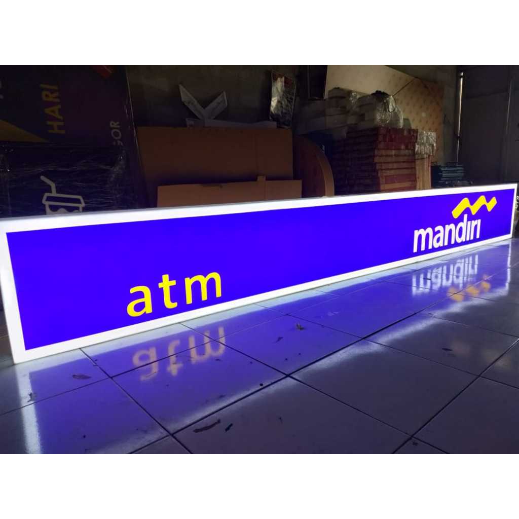 Jual Neon Box Indoor Outdoor 30cm x 500cm Premium Custom 1 Sisi PERSEGI ...