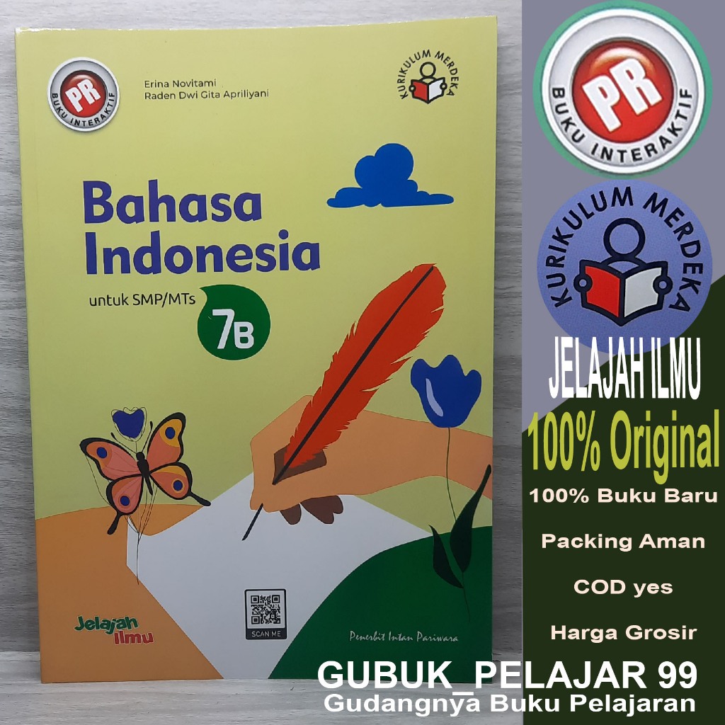Jual Buku Interaktif PR BAHASA INDONESIA 7B Kelas 7 Semester 2 SMP/MTs Kurikulum Merdeka ...