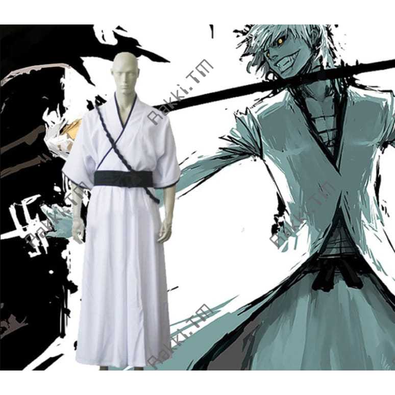 Jual Costume Zangetsu White Ichigo Anime Cosplay Japan Unisex | Shopee ...