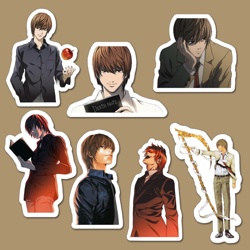 Jual Sticker Anime Death Note Kira Light Yagami L Lawiet Misa Amane ...