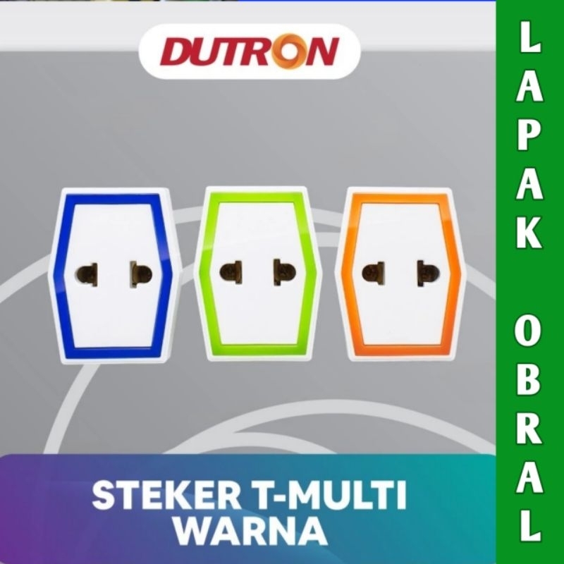 Jual Cok Cabang 3 Dutron Steker T Dutron Stop Kontak Multi 3 Lubang ...