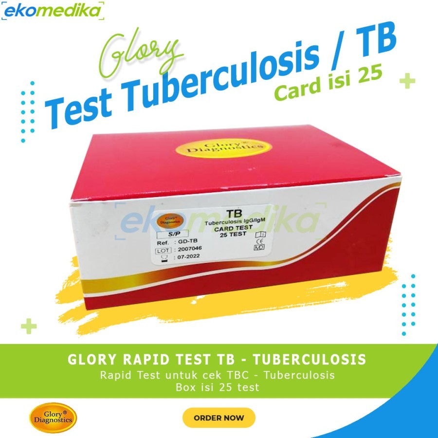 Jual Rapid Test TBC Tuberculosis igg igm 25 Test Card Glory TB Serum ...