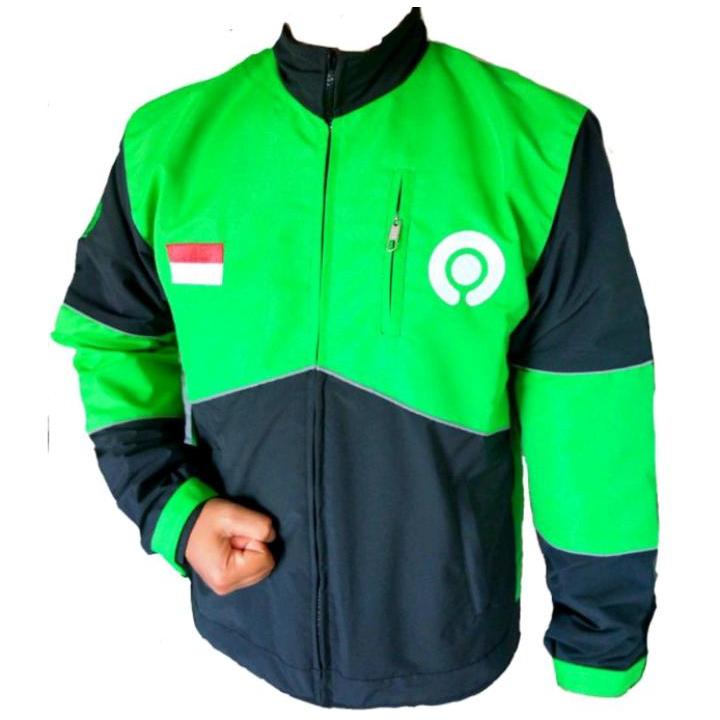 Jual JAKET GOJEK SABLON// JAKET GARUDA SABLON//JAKET HIJAU SABLON ...
