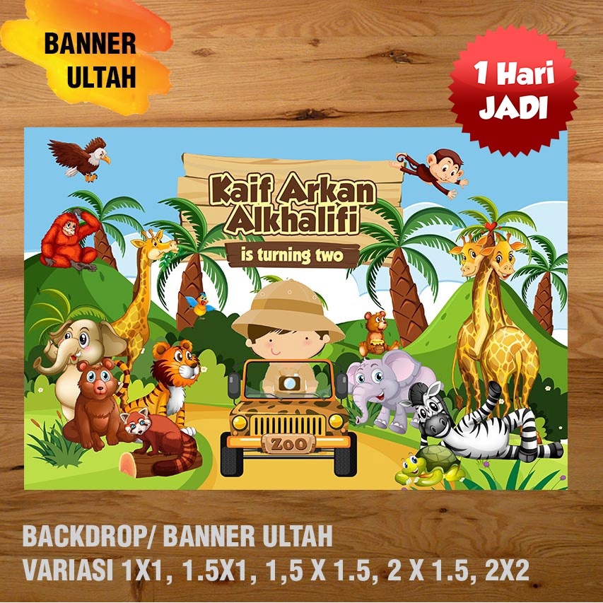 Jual KEBUN BINATANG /ZOO/ANIMAL/ SAFARI/ BANNER/ BACKDROP/ SPANDUK ...