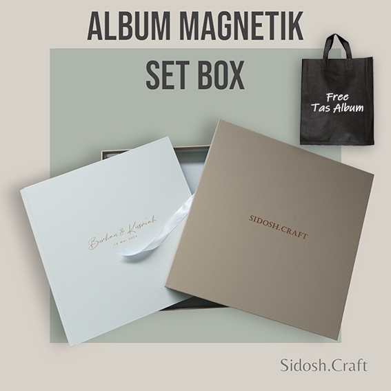 Jual Album Magnetik 4r Set Box Custom Grafir Free Tas | Shopee Indonesia