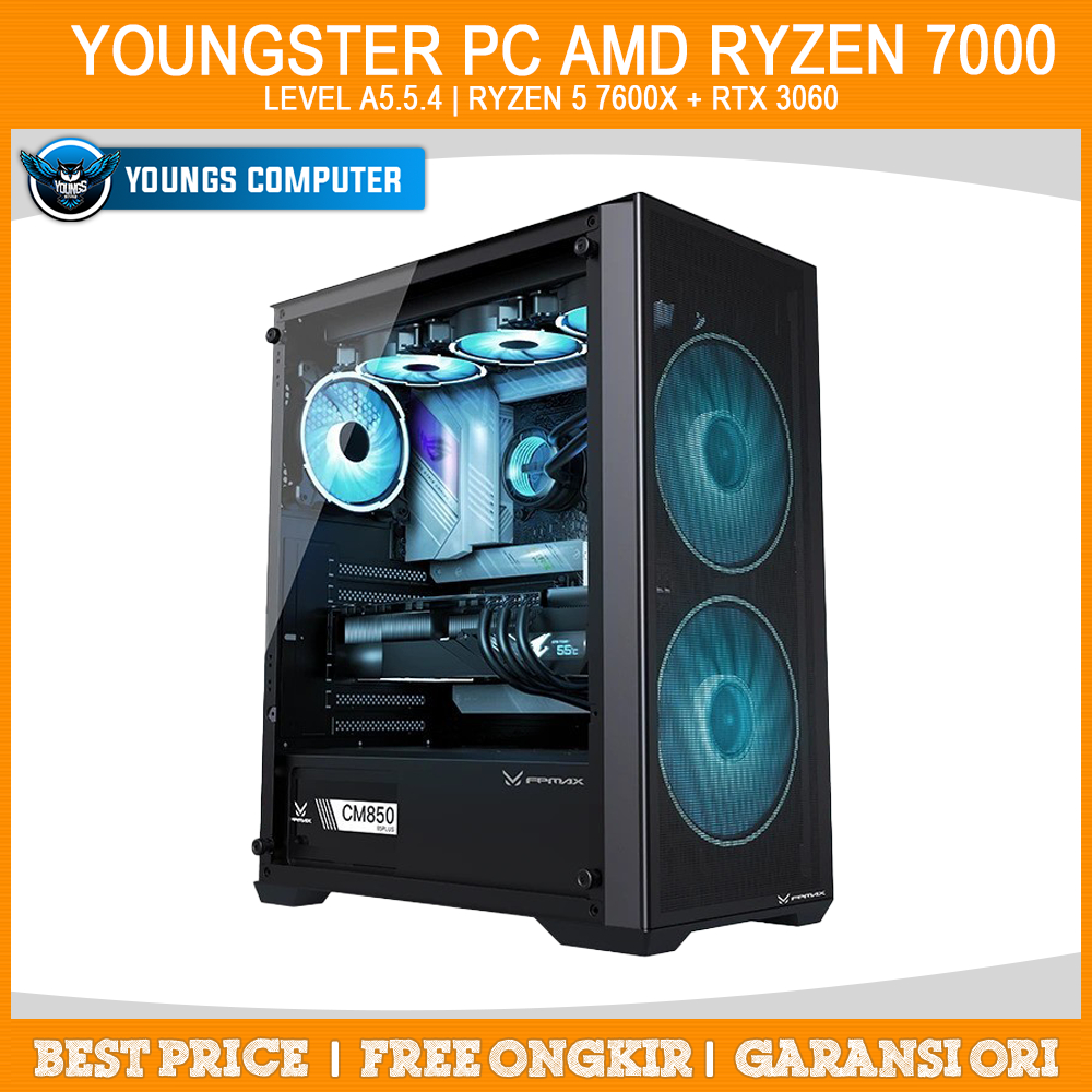 Jual YOUNGSTER PC AMD RYZEN 7000 | LEVEL A5.5.4 | RYZEN 5 7600X + RTX ...