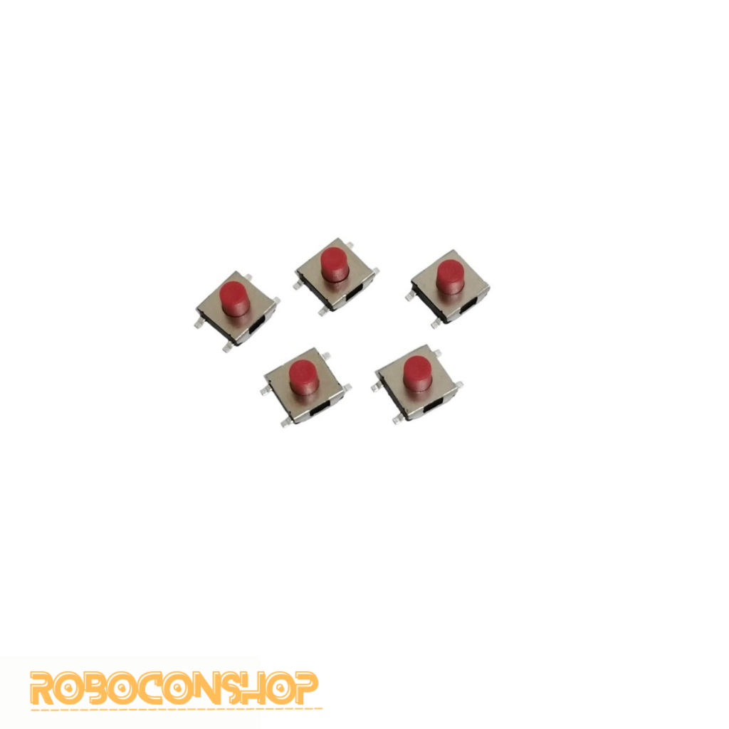 Jual TACTILE SWITCH PUSH BUTTON 6X6X5MM RED MERAH SMD | Shopee Indonesia