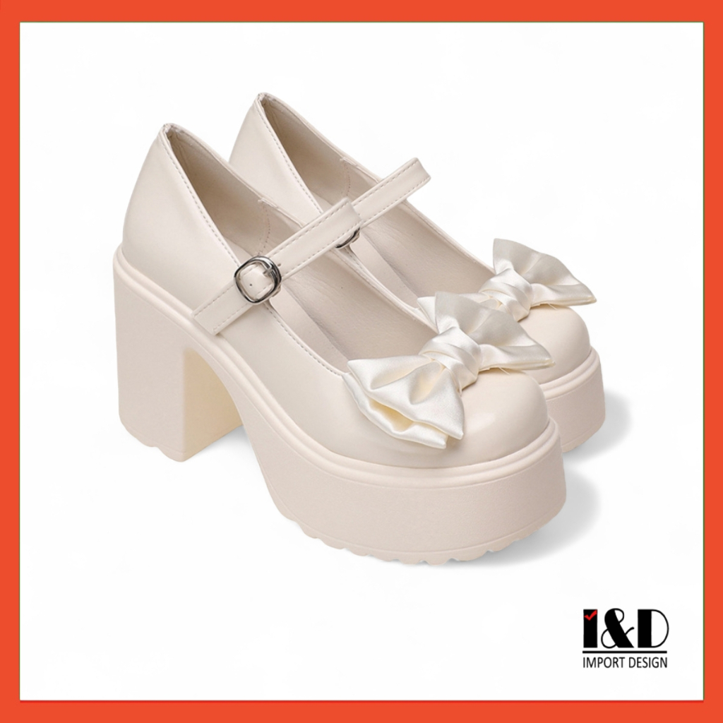Jual [ IMPORT DESIGN ] Sepatu Wanita Heels Mary Janes Import Heels ...