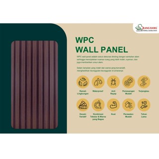 Jual wall panel WPC / wood panel wpc ukuran 3m/4m x 19.5cm x 1cm ...