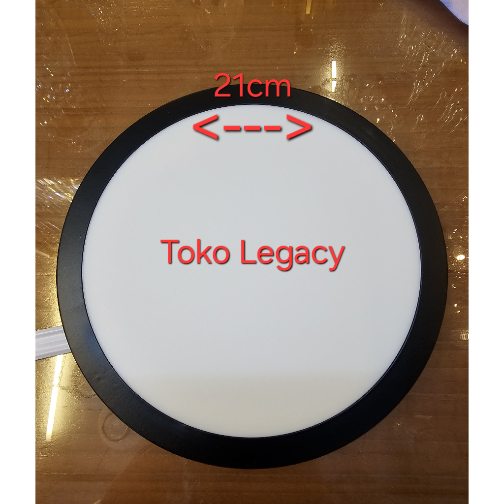 Jual LAMPU DOWNLIGHT LED PANEL OB BULAT (HITAM) 18W OUTBOW 18 W Round ...