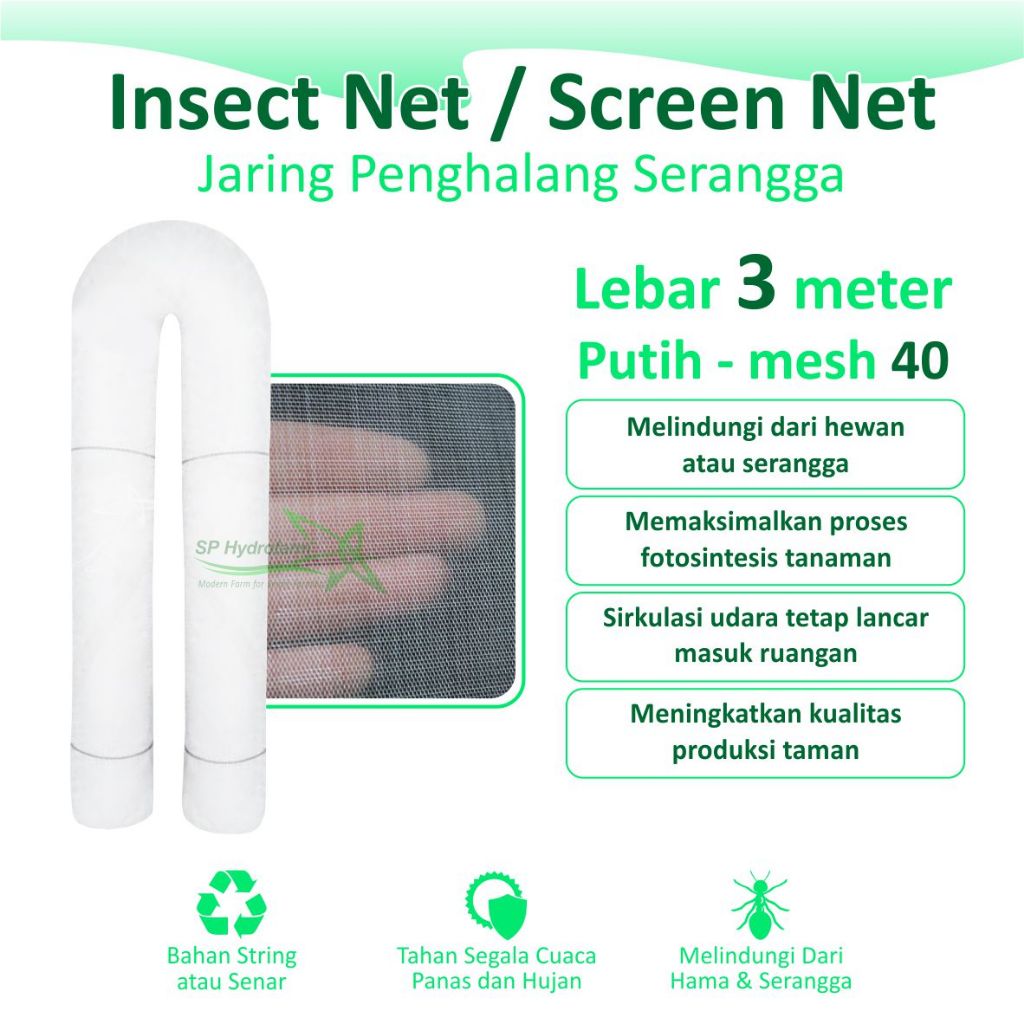 Jual Insect Net Screen Net Kelambu - Jaring Penghalang Serangga - Lebar ...