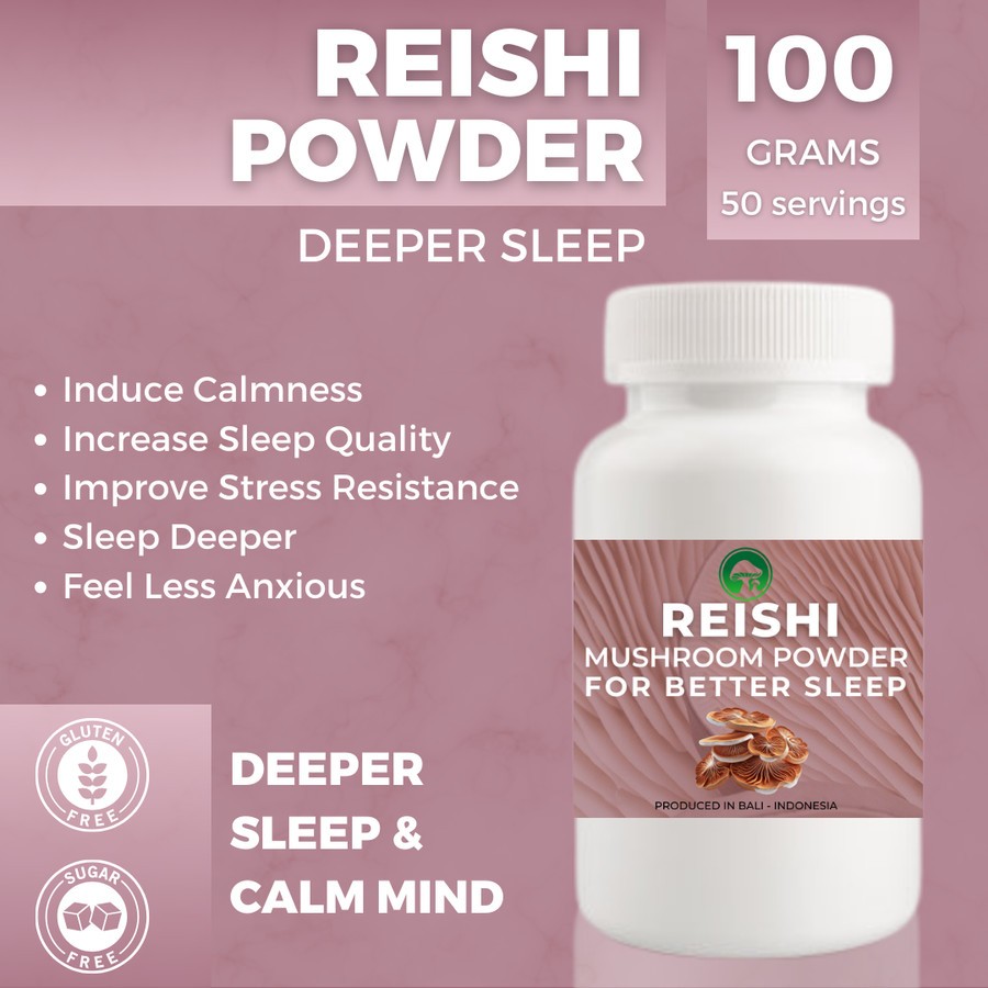 Jual Reishi Mushroom Powder - Sleep Better, Deep Sleep, Induce Calm ...