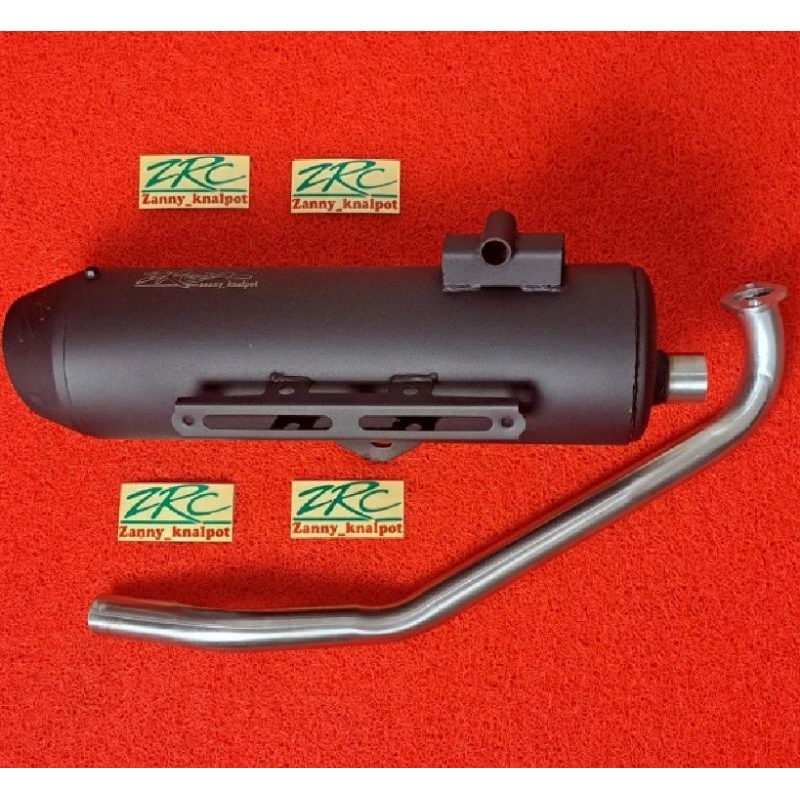 Jual KNALPOT ZRC MUFFLER HITAM BEAT/GENIO/VARIO/AEROX/NMAX/MIO/PCX copy ...