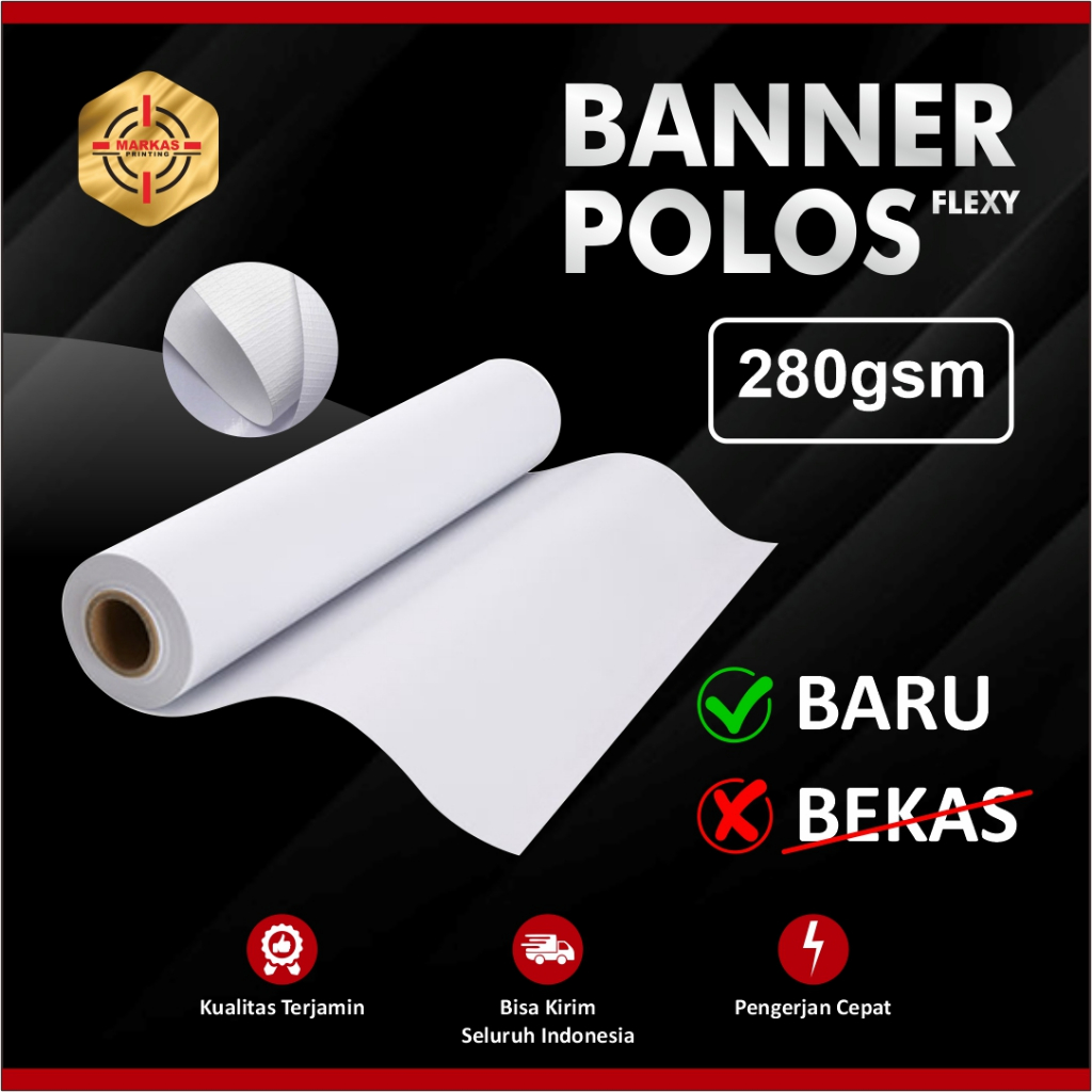 Jual Bahan Banner Spanduk Polos Baru Flexy 280gr | Shopee Indonesia