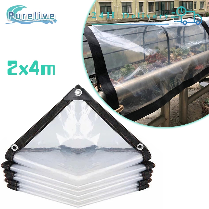 Jual 2x4m Terpal Plastik Bening Tirai Plastik Transparan Outdoor ...