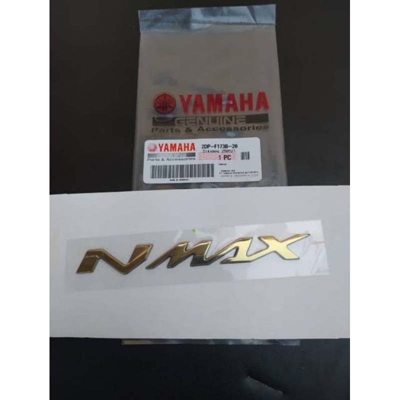 Jual Stiker/ Sticker Emblem Logo Yamaha NMAX Gold ori YGP Satuan 1bh ...
