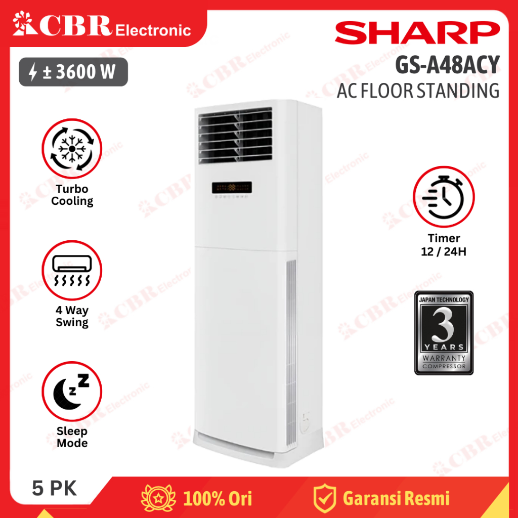 Jual AC Floor Standing SHARP Standard 5PK GS-A48ACY | Shopee Indonesia
